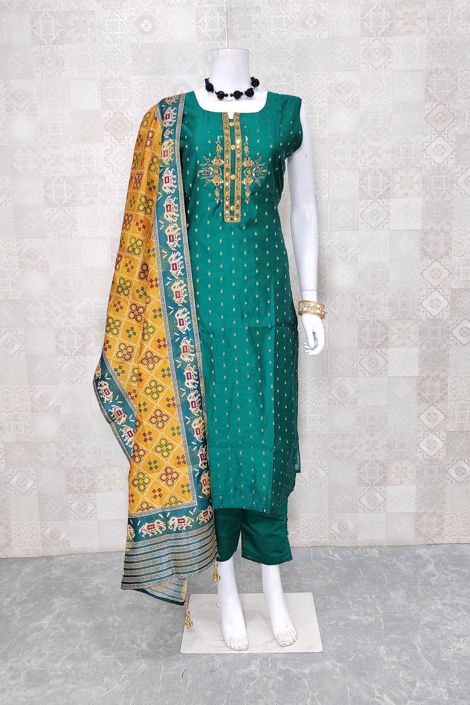Rama Color Party Wear Straight Long Suit :: MY SHOPPY LADIES WEAR