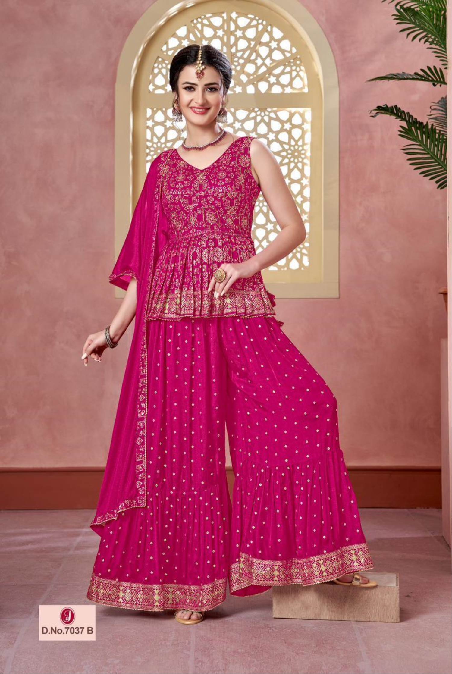 Rani Color Party Wear Designer Indo-Western Plaazo Suit :: MY SHOPPY ...