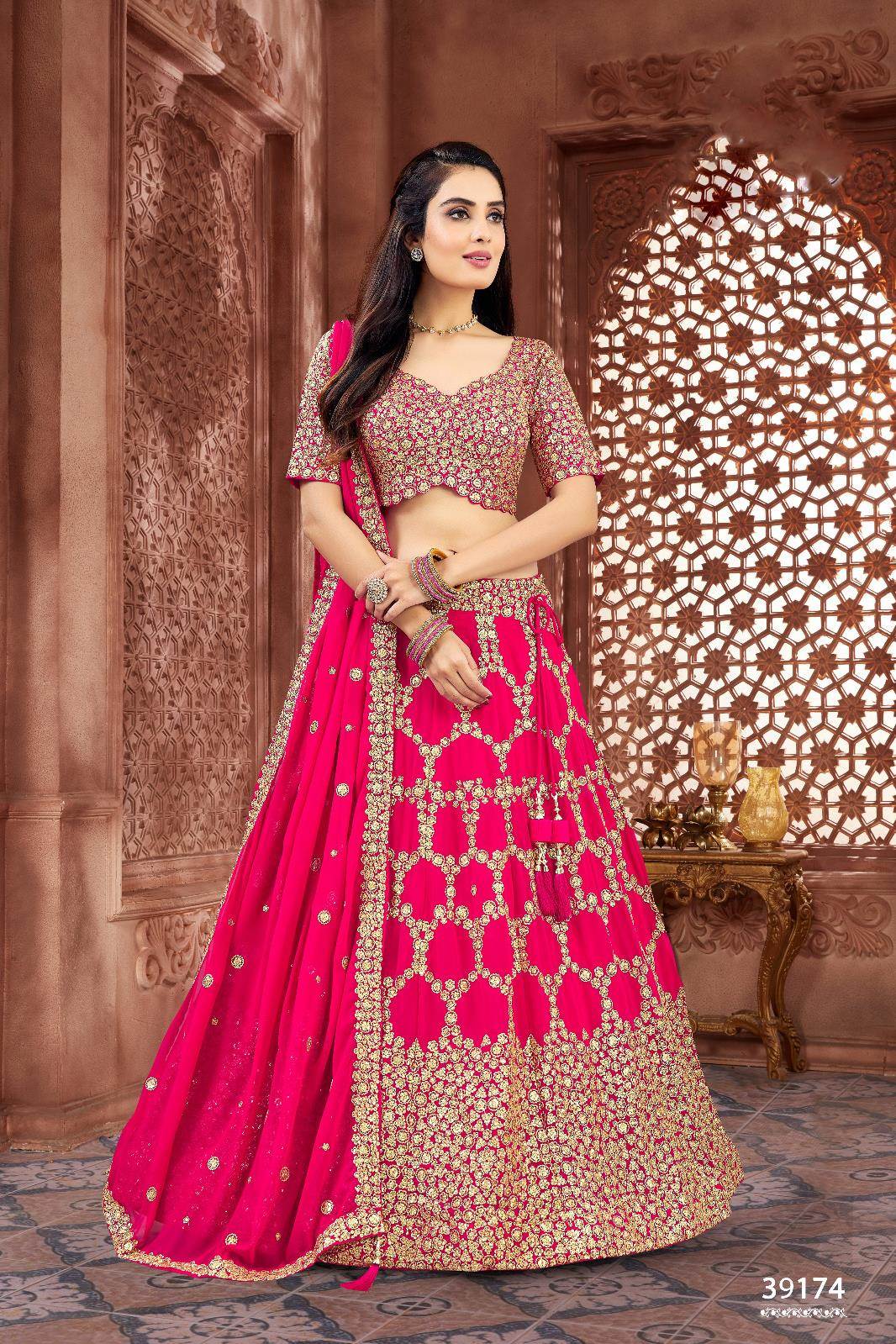 Rani Color Party Wear Designer Lehenga Choli :: MY SHOPPY LADIES WEAR